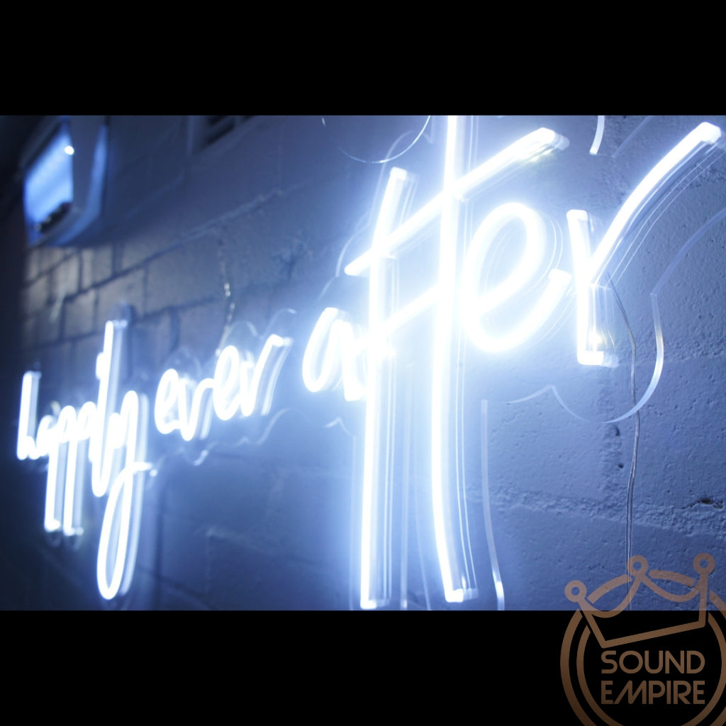 Neon LED Sign - "Happily Ever After" – Sound Empire Hire