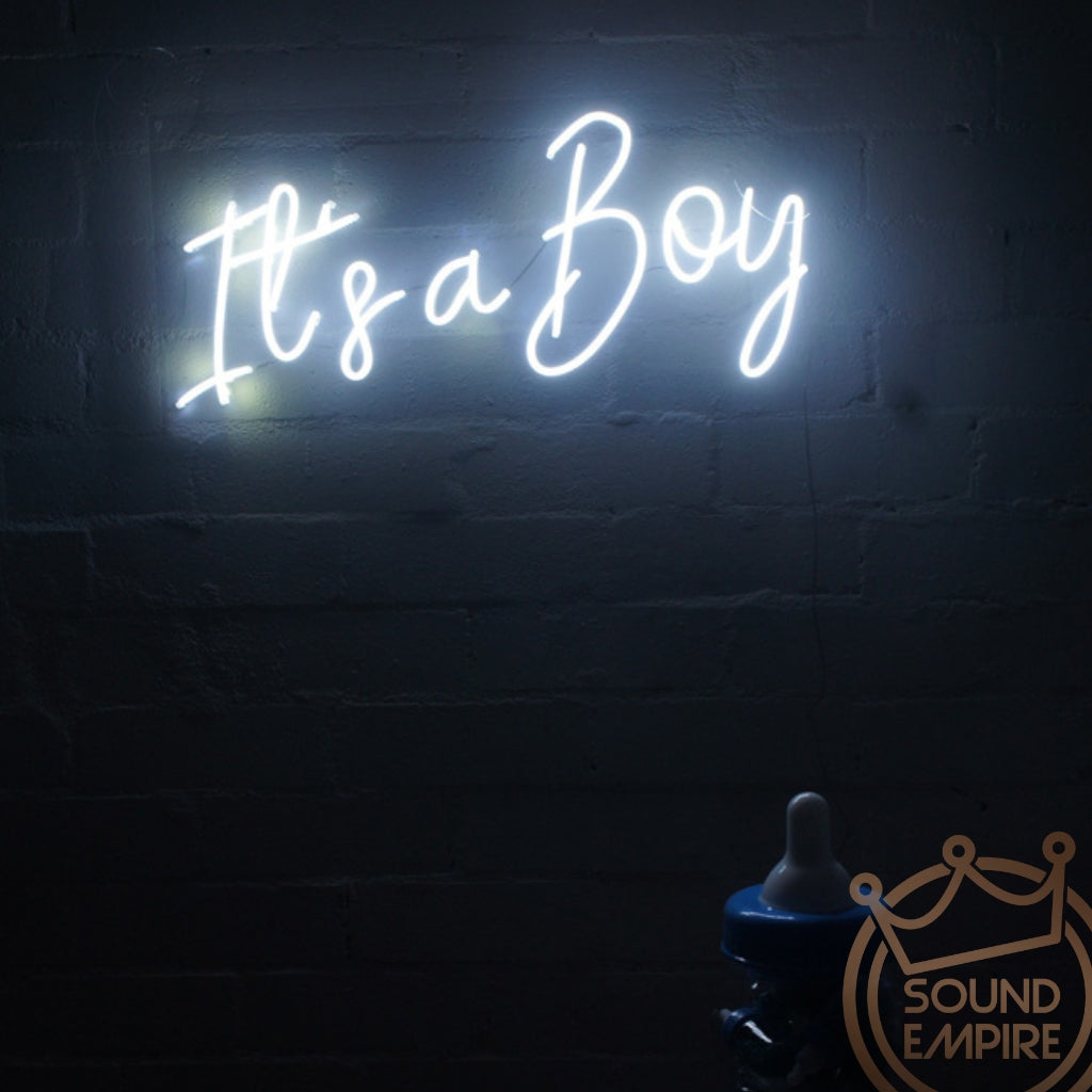 Neon LED Sign - "It's a Boy" – Sound Empire Hire