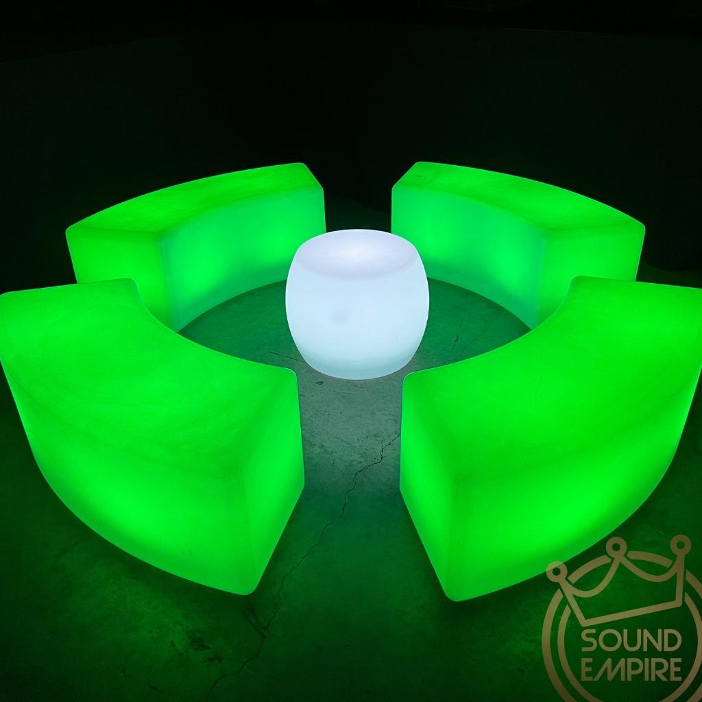 Curved Benches & Table Set – Sound Empire Hire